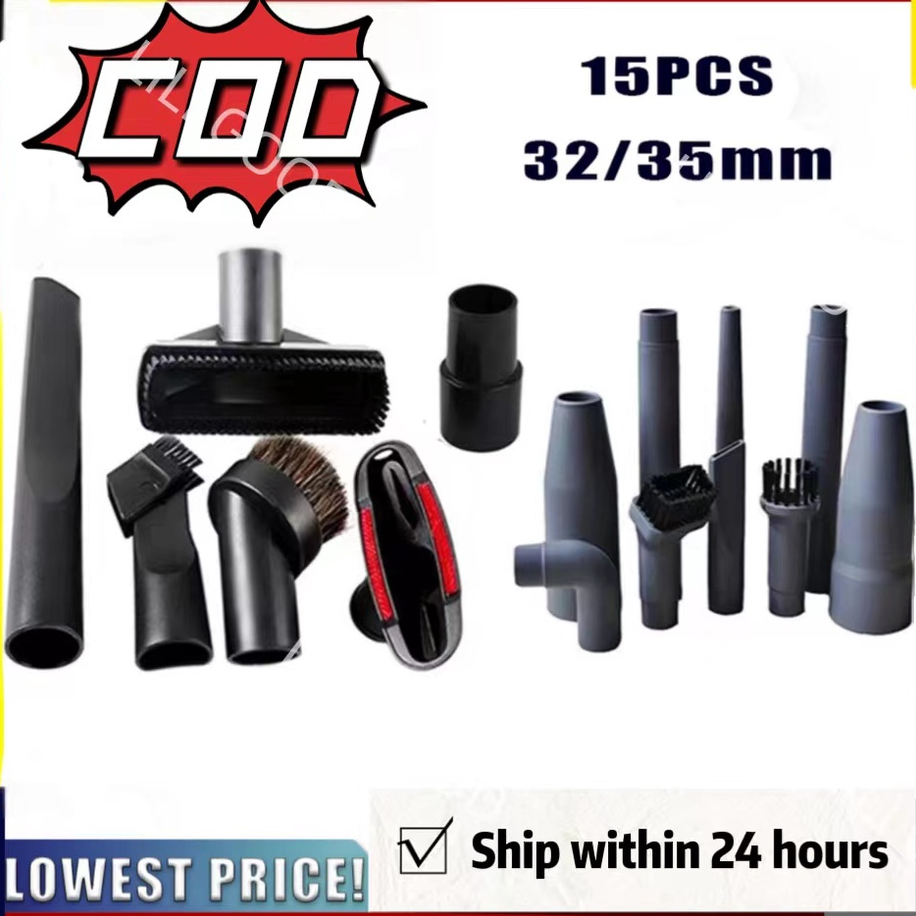15pcs/Set Vacuum Cleaner Accessories Suction Head Flat Nozzle Brushes ...