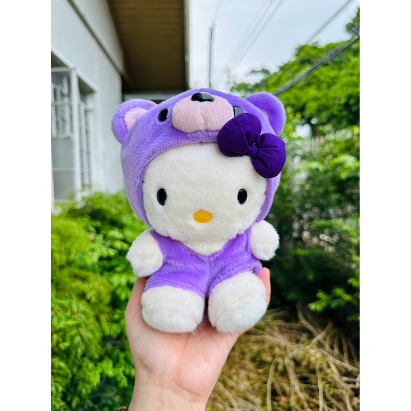 Authentic Sanrio Hello Kitty Lavender Bear Costume Plush | Shopee ...