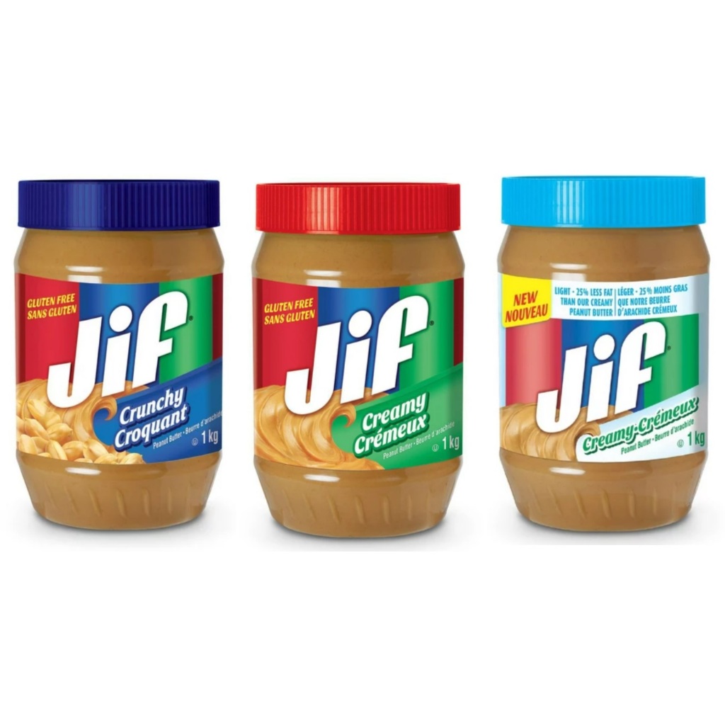 GLUTEN FREE Jif Peanut Butter 1kg ( Creamy, Light, Crunchy, Dark Roast ...