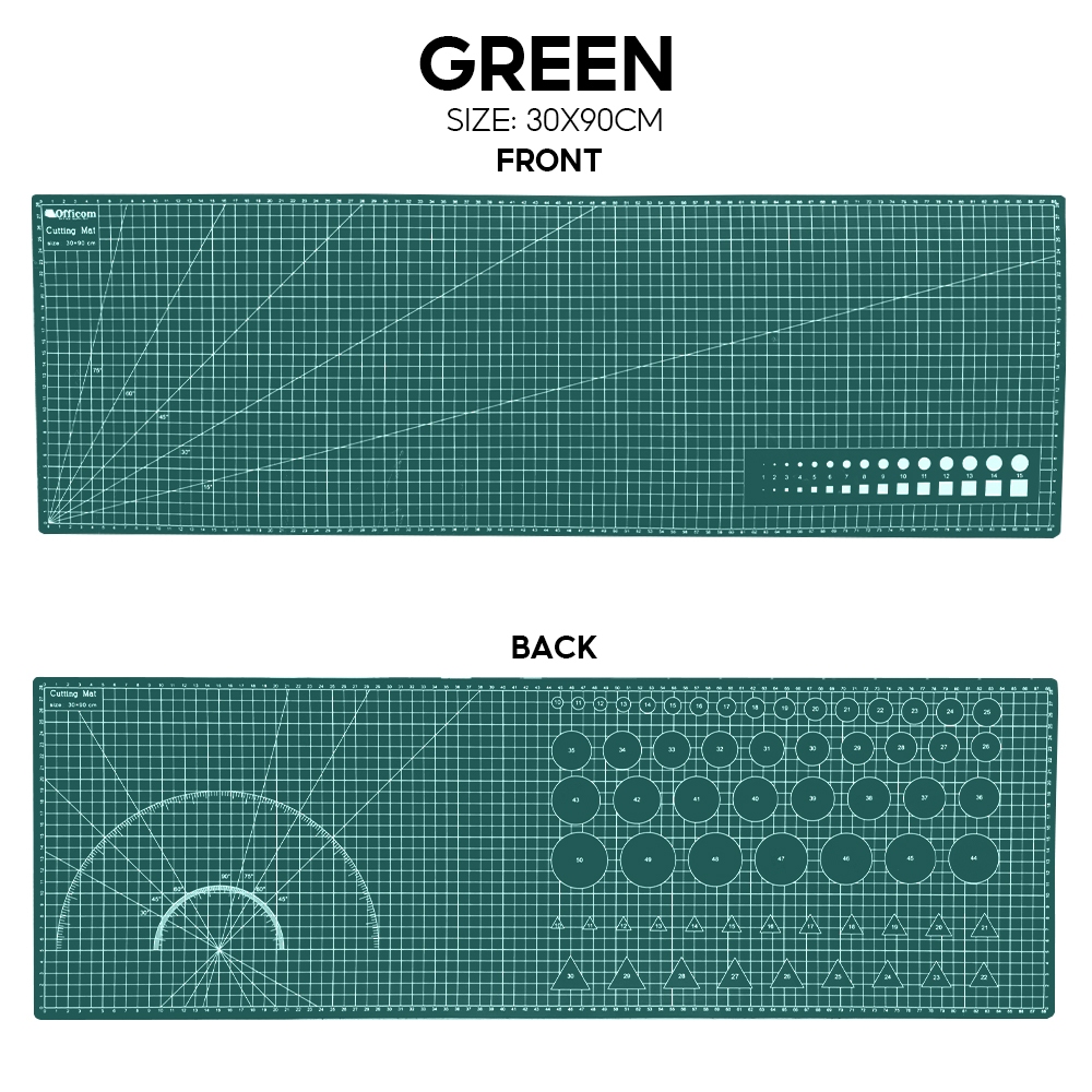 PVC Self-Healing Cutting Mat Mouse Pad 90x30cm Double-sided Desktop Mat ...