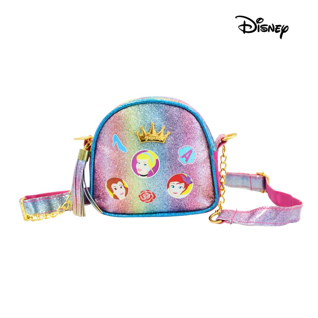 Disney Princess Cute Glitter Rainbow Sling Bag | Shopee Philippines