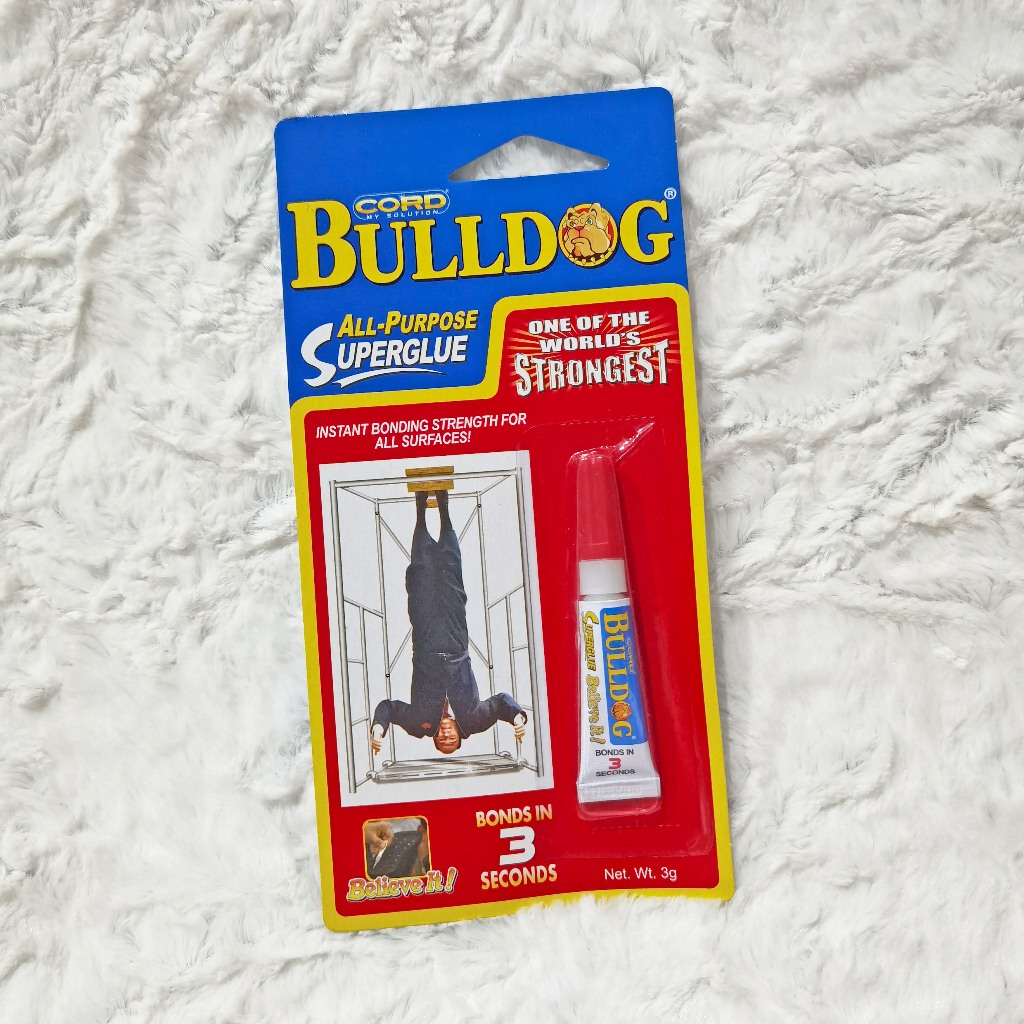 ORIGINAL CORD Bulldog 3 grams Super Glue All Purpose Glue Strong Adhesive Industrial Bull dog 3g Shopee Philippines