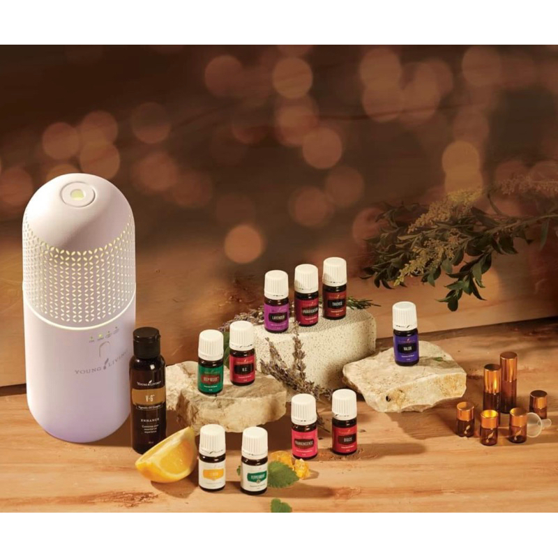 Young Living Premium Experience Set with Wanderbliss Diffuser | Shopee ...