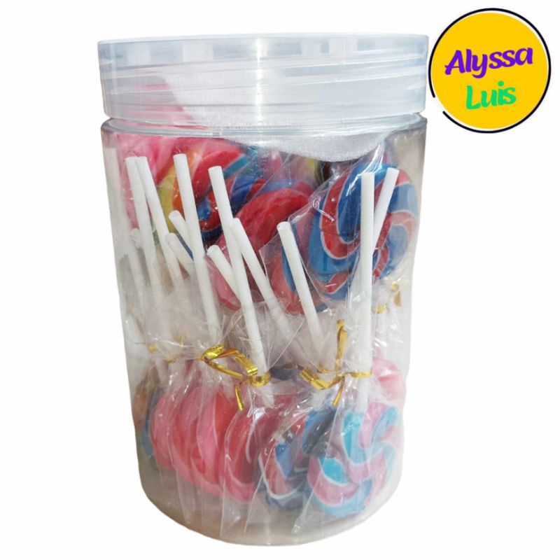 Alyssa Luis 30pcs RAINBOW LOLLIPOP CANDY | Shopee Philippines