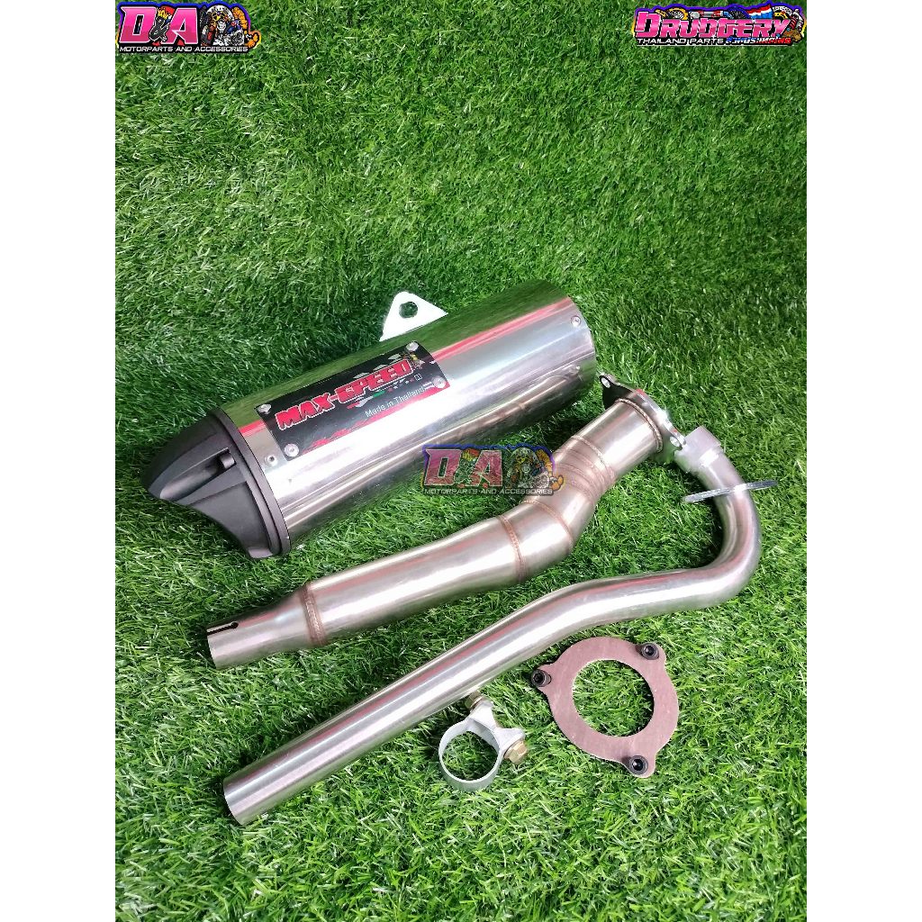 HONDA XRM 125 MAX SPEED CHICKEN PIPE CHROMINIUM THAILAND MADE | Shopee ...