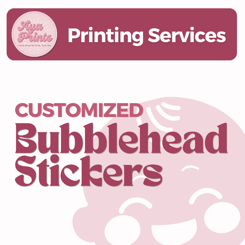 BUBBLE HEAD STICKERS - Customizable Character Head Stickers (To Fit A4 ...