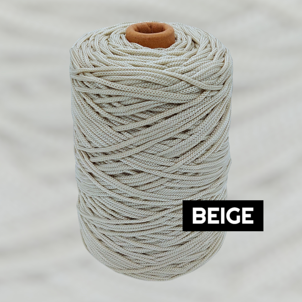 Yarns Art: 3MM SMALL CORDS/ POLYPROPYLENE NYLON (ROUND BRAIDED) ROPE ...