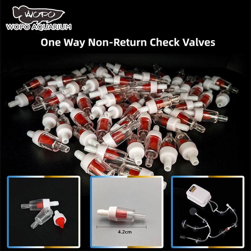 1 Piece Aquarium Check Valve For Air Pumps Silicone Hose One Way Non ...