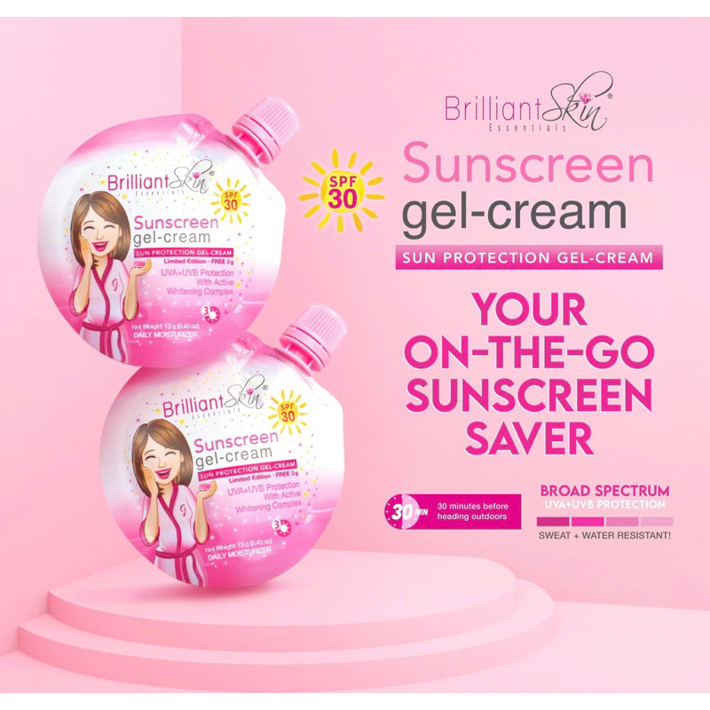 Brilliant Skin Sunscreen Gel-Cream 13g | Shopee Philippines