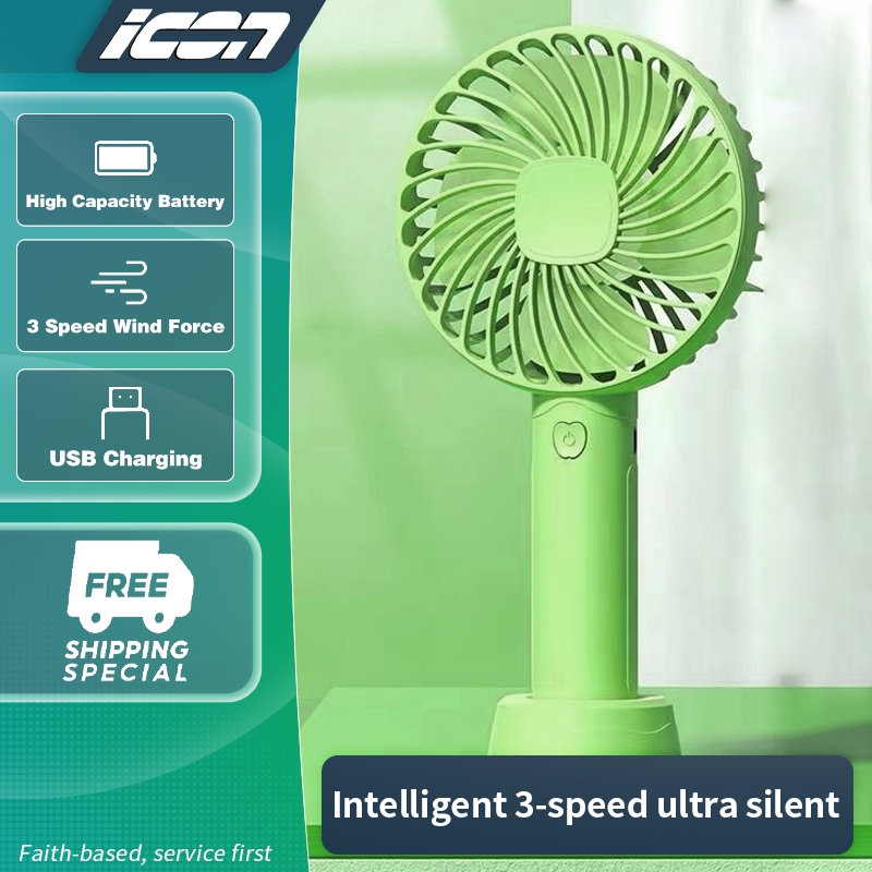 ICON Portable Mini Fan USB Rechargeable Mini Fan Adjustable Cooling Fan ...