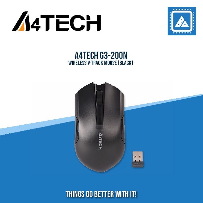 A4TECH G3-200N WIRELESS MOUSE BLACK | Shopee Philippines