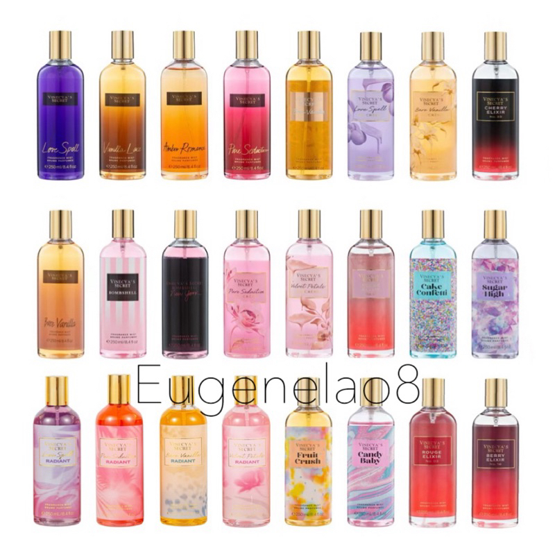 VS perfume Fragrance Mist New Bottle 250ml (Vinecya's Secret Perfume ...