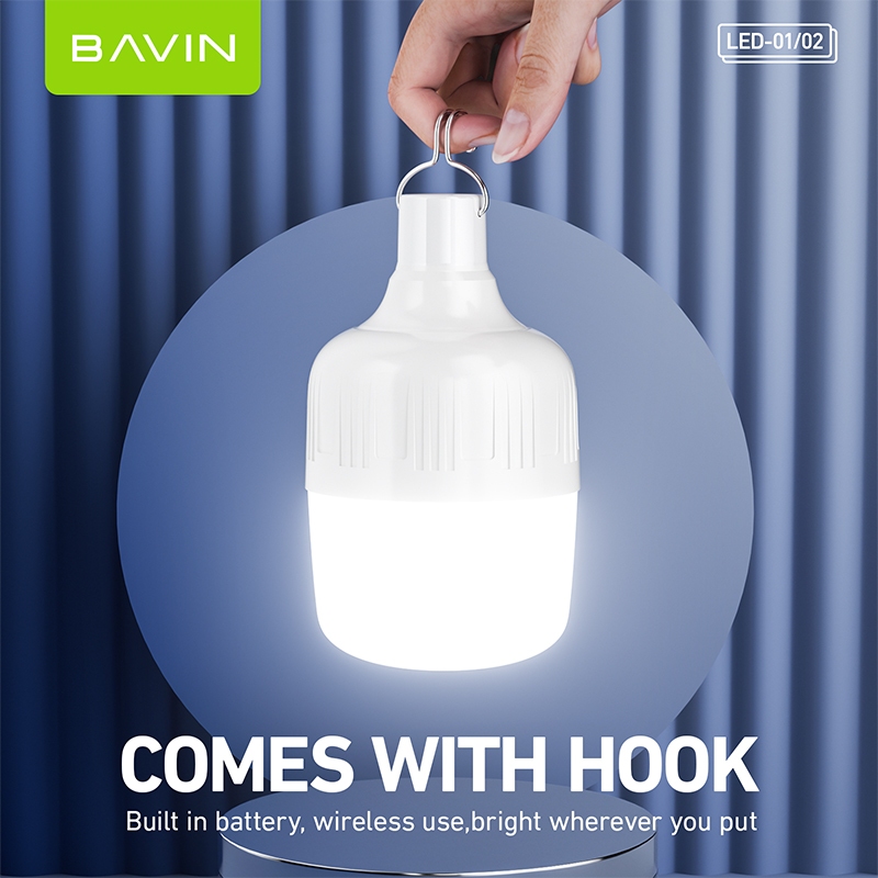 SURETECH Rechargeable Energy Saving High LED Light Bulb Power Lamp USB ...