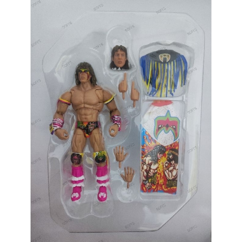 WWE Mattel Ultimate Edition Ultimate Warrior Wrestler Wrestling Figure ...