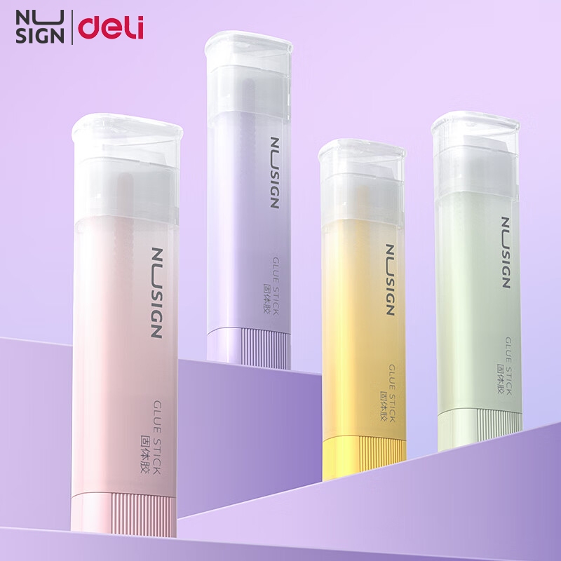 Nusign by Deli NS148 Solid Glue Transparent Triangle Rotate Easily ...