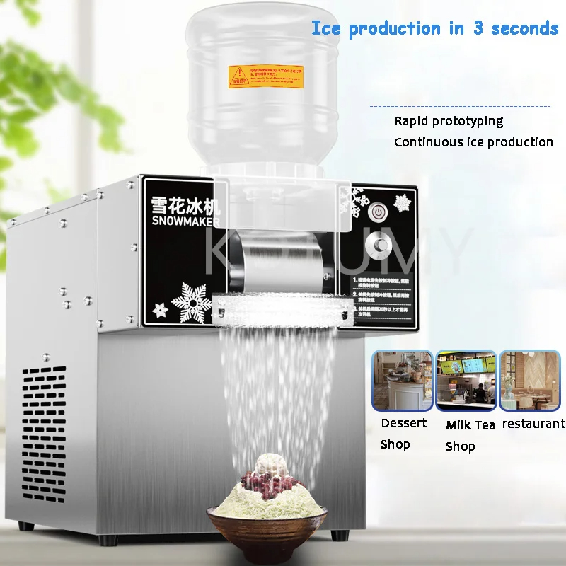 Snowflake Ice Maker Snowflake Continuous Cooling Milk Mango Ice Shaving ...
