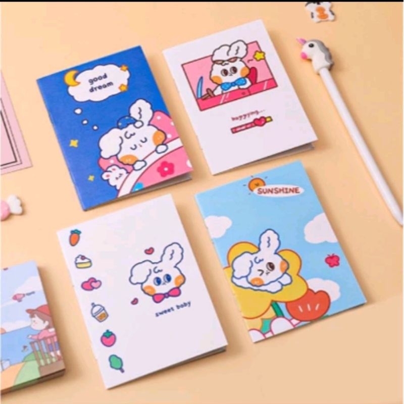 FREE ONLY Cute design mini cartoon Notebooks student Book composition ...