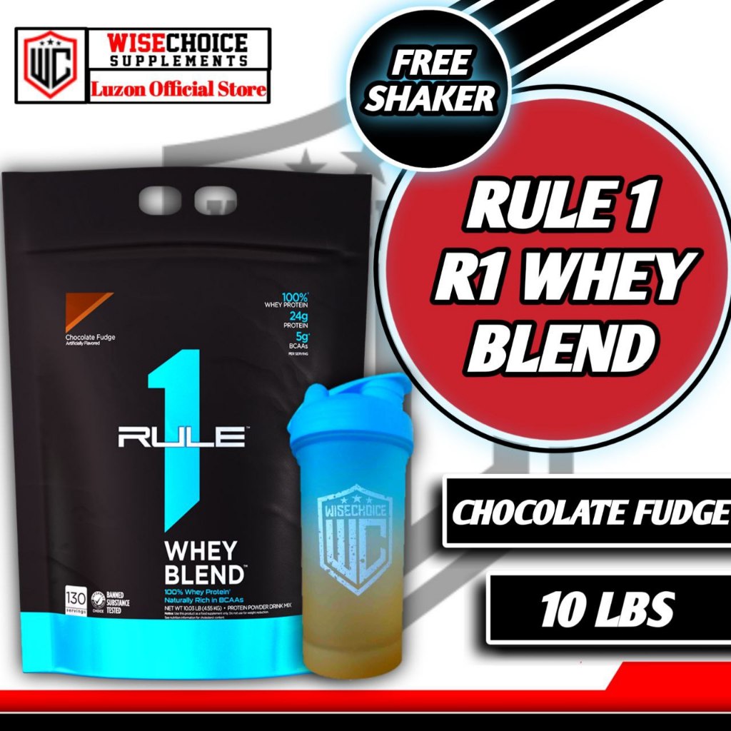 RULE 1 R1 WHEY BLEND 100% WHEY PROTEIN NATURALLY 10 LBS | Shopee ...
