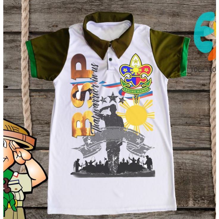 BSP ADULT (ARMY GREEN) Shirt | Shopee Philippines