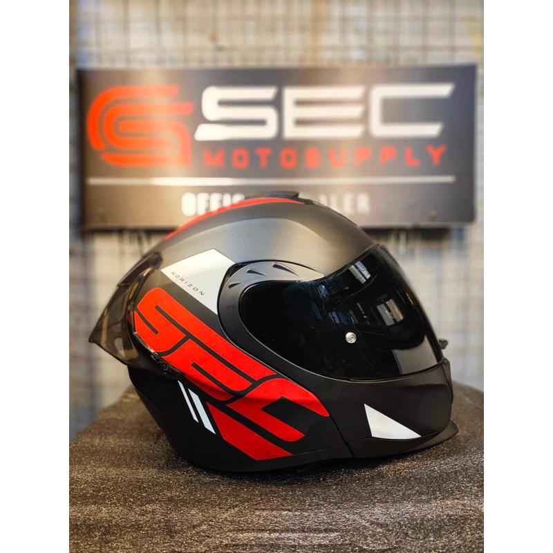 ORIGINAL SEC HORIZON modular helmet dual visor | Shopee Philippines
