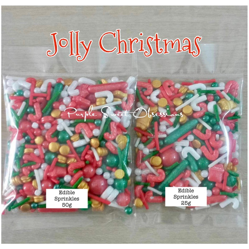 Christmas Sprinkles for Cake Decoration / Edible candy sprinkles in ...