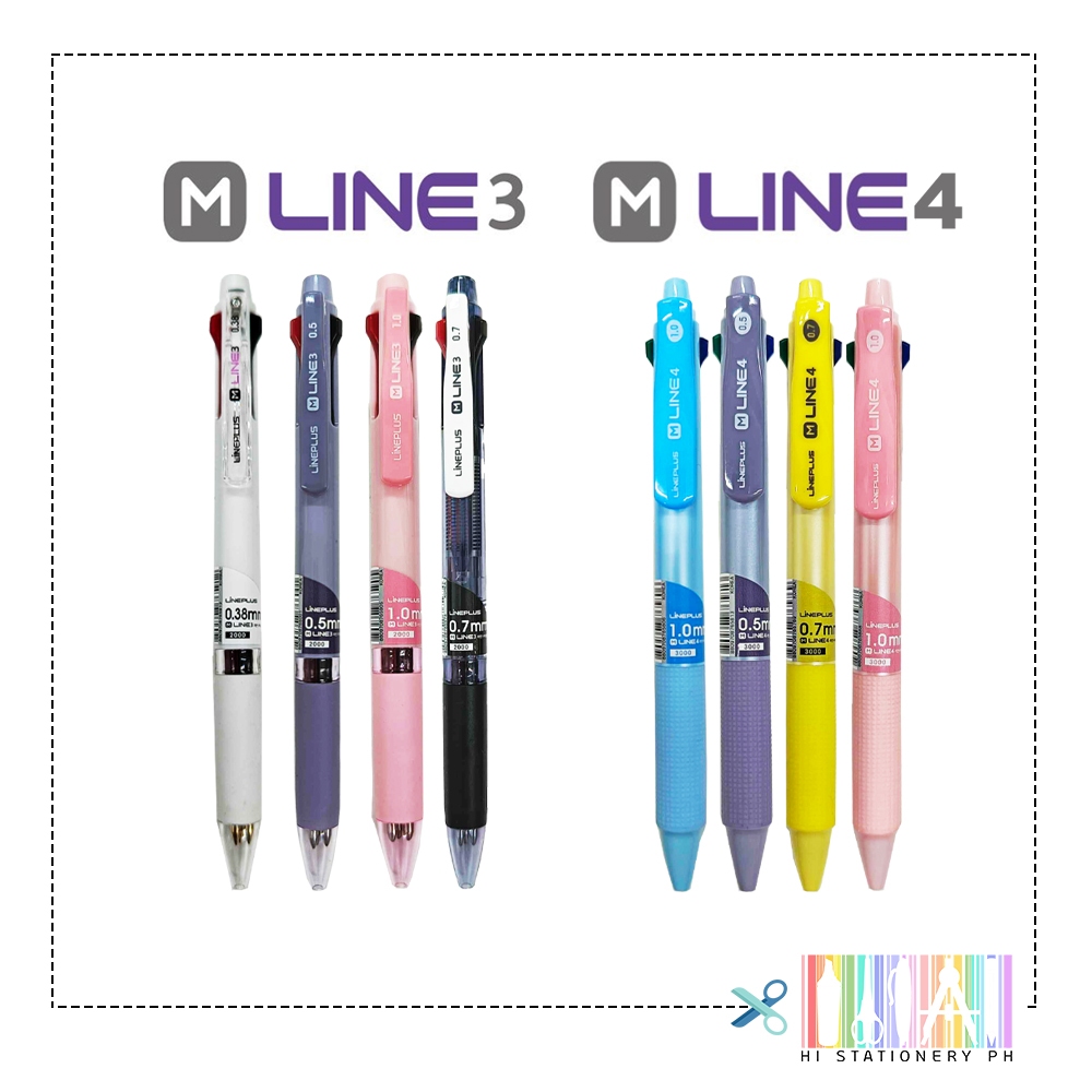 LINEPLUS M-Line Series 3Color 4Colors Multipen | Shopee Philippines