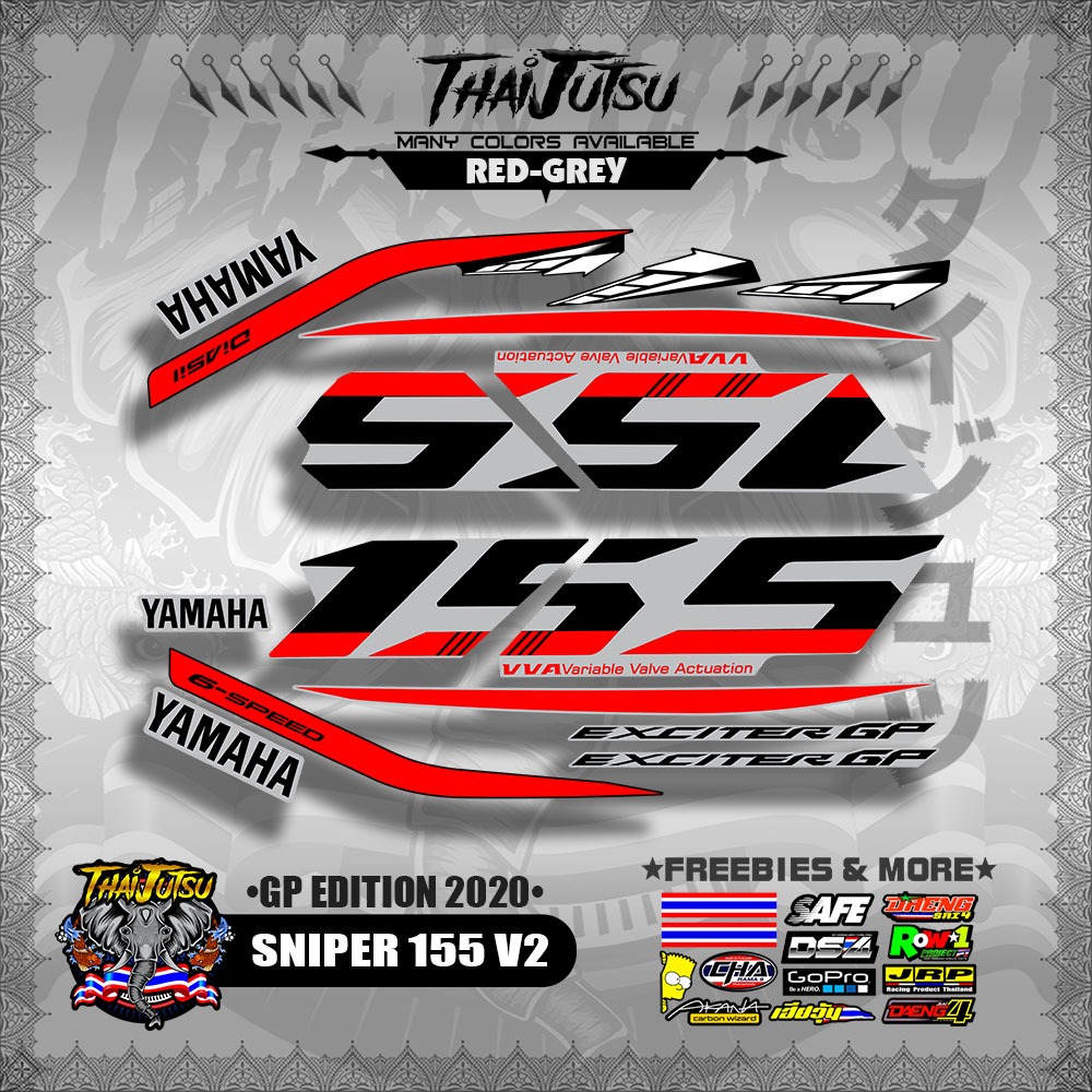 SNIPER 155 V2 DECALS ( GP EDITION 2020 )【ThaijutsuStickers】 | Shopee ...