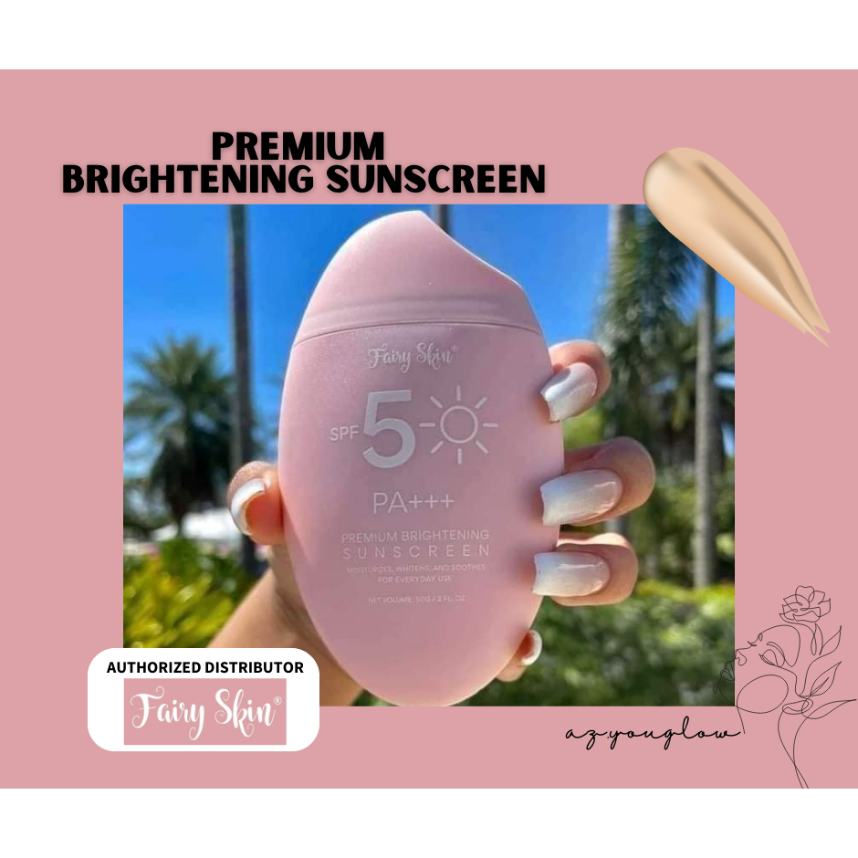 PREMIUN BRIGHTENING SUNSCREEN (FAIRY SKIN) | Shopee Philippines