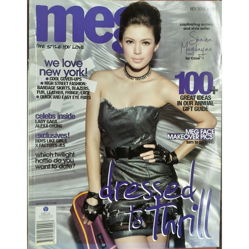 meg Fashion Magazine - November 2009 Shaina Magdayao Cover (Preloved ...