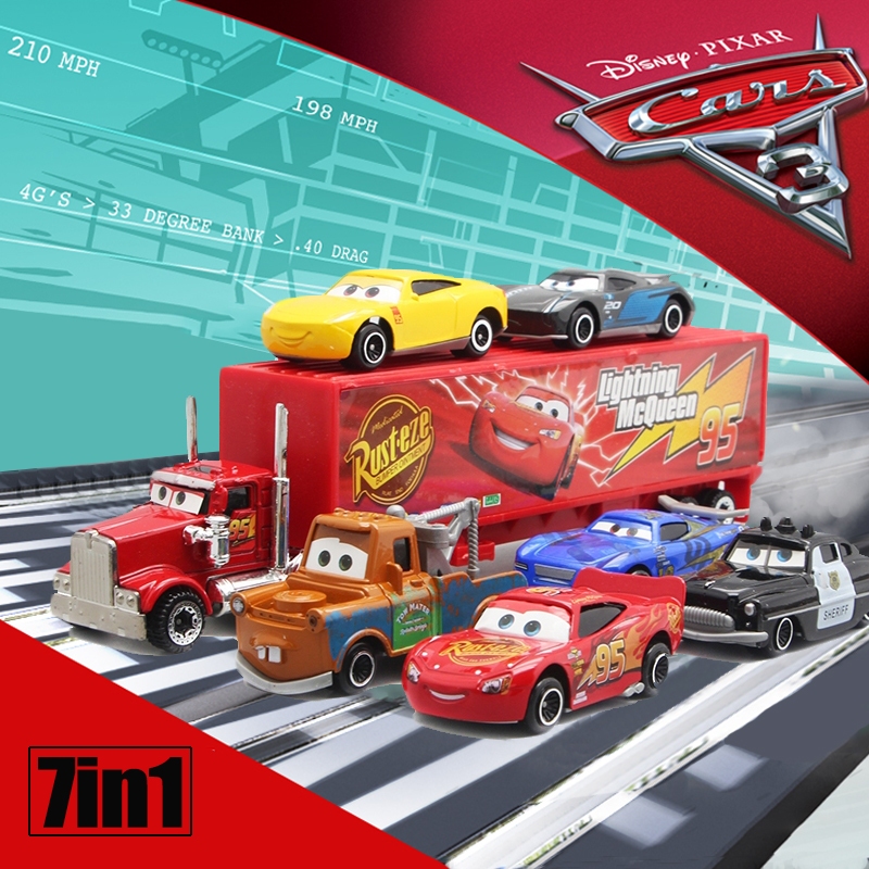 disney cars set diecast 7pcs/set lightning mcqueen gift set Boys Kids ...