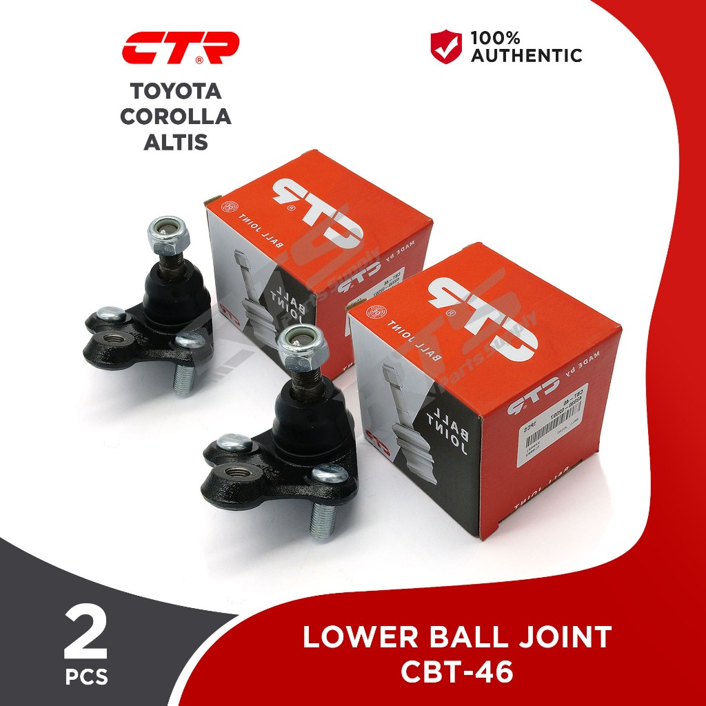 CTR 2PCS Lower Ball Joint for Toyota Corolla Altis 2001-2007 CBT-46 ...