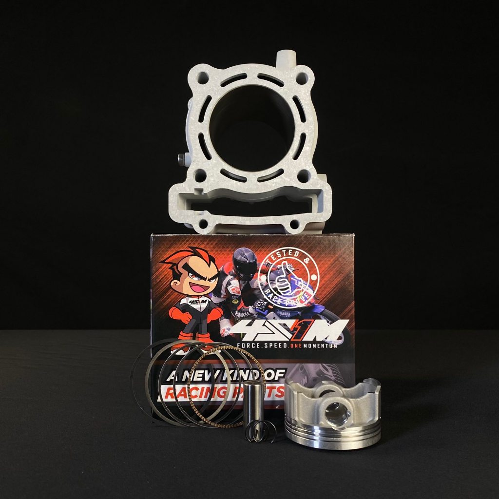 4S1M - CYLINDER BLOCK CHROMEBORE AEROX/NMAX 63MM DOME and FLAT | Shopee ...