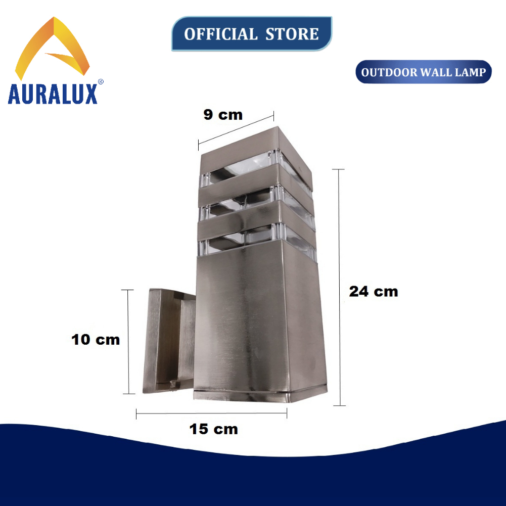 Auralux Wall Light Aluminum Outdoor Wall Lamp Waterproof LED Lighting ...