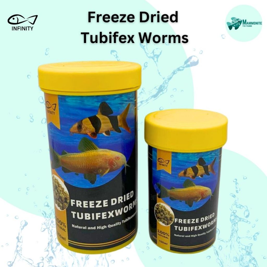 Infinity Freeze Dried Tubifex Worms for Small Tropical Fishes | Shopee ...