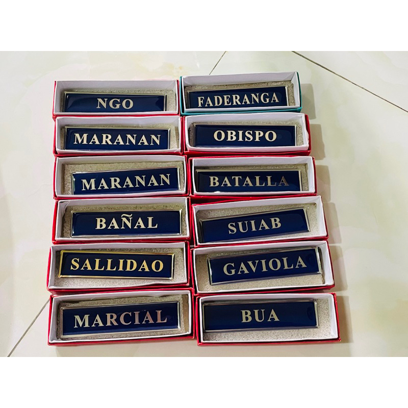 PCG Nameplate (Gold or Silver Lettering) | Shopee Philippines