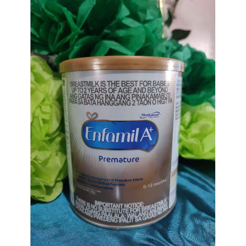 Enfamil A+ premature 0-12mos 400g | Shopee Philippines