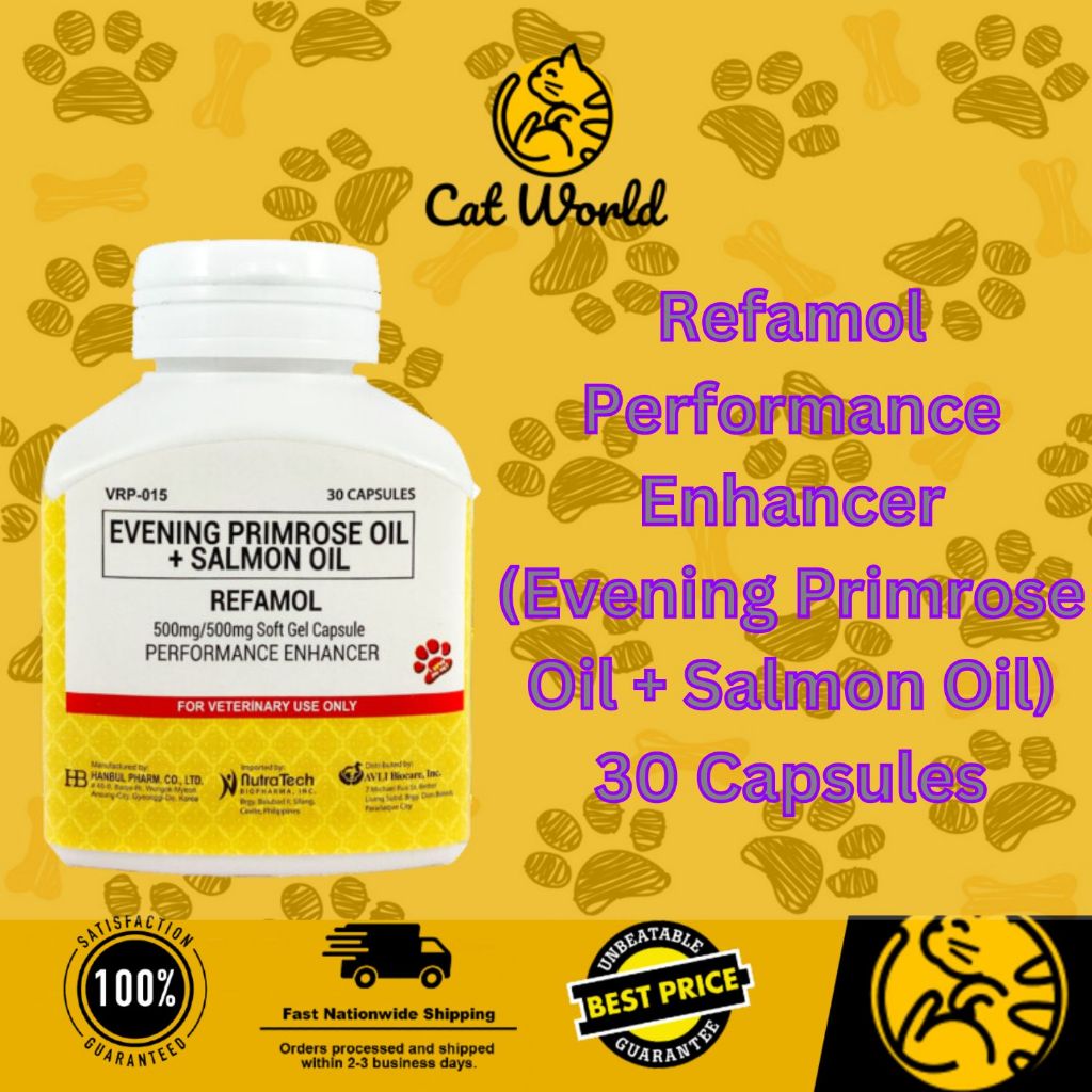 Refamol Performance Enhancer (Evening Primrose Oil + Salmon Oil) 30 ...