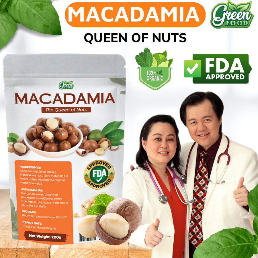Macadamia Nuts Rich Nutrition Gluten Free 100% Organic Maca Seeds Large ...