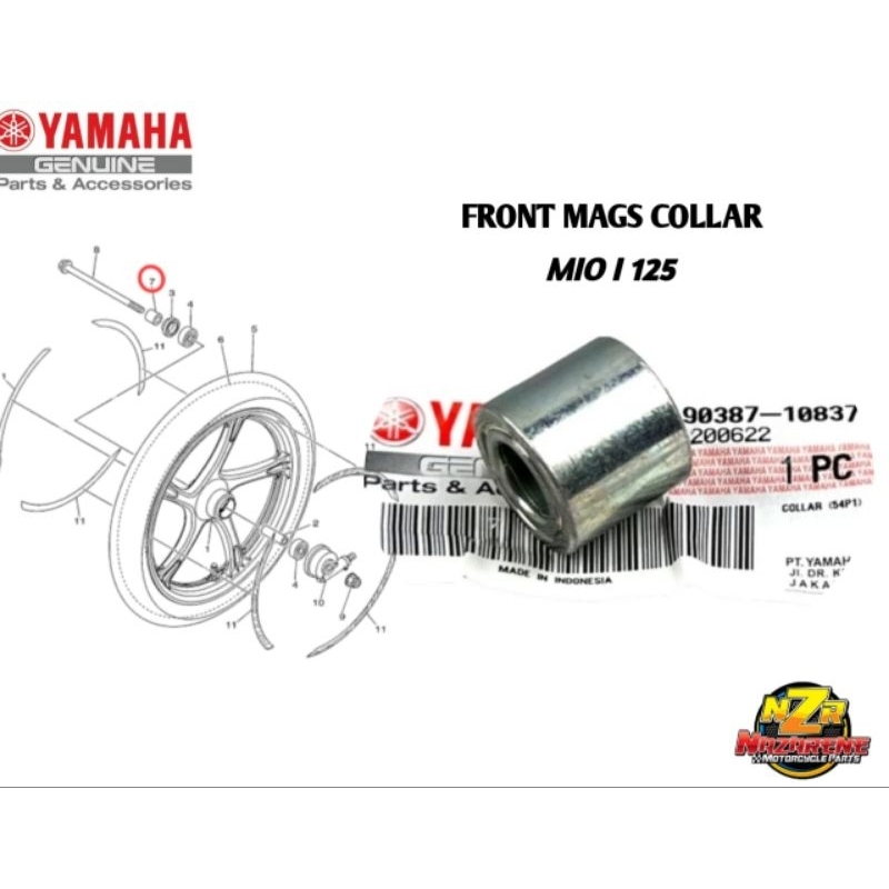 FRONT WHEEL COLLAR / FRONT MAGS COLLAR MIO I 125/ MiO SOUL I 125( 90387 ...