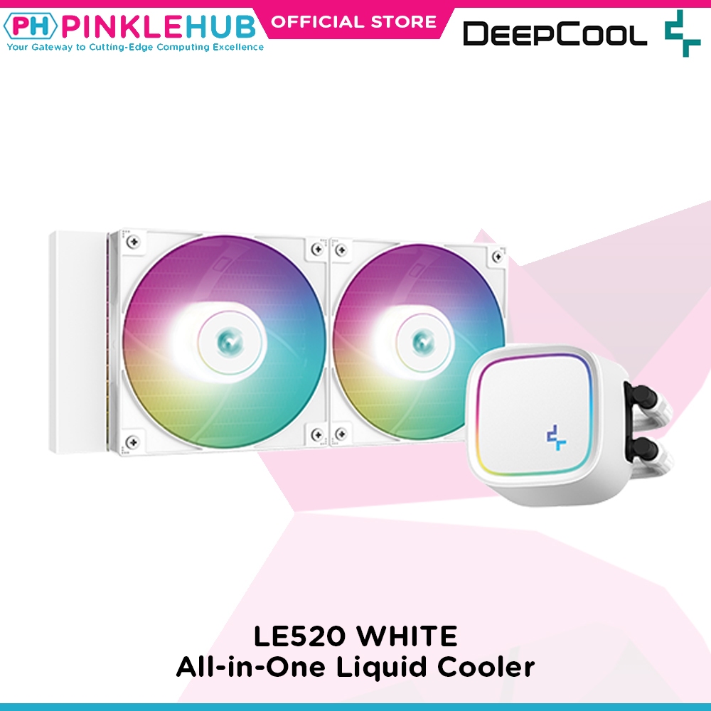 DEEPCOOL LE520 WHITE 240mm ARGB Liquid Cooler (R-LE520-WHAMMN-G-1 ...