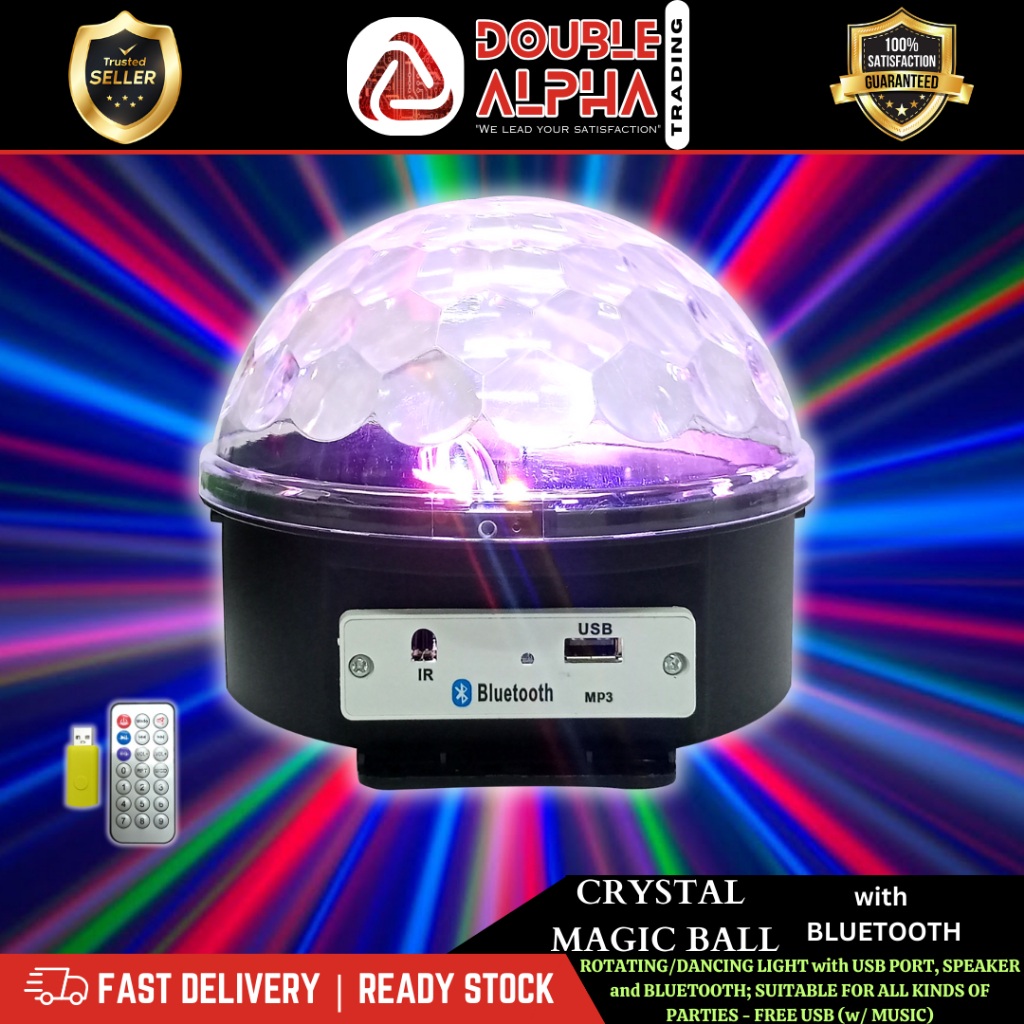 HIGH QUALITY CRYSTAL MAGIC BALL PARTY LIGHT | Shopee Philippines