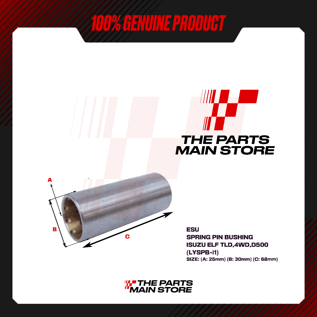 ESU SPRING PIN BUSHING ISUZU ELF TLD,FORWARD,D500 (LYSPB-i1) (2/pack ...