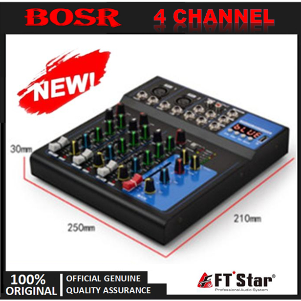 MIXER F4/USB 4 CHANNEL MIXER W/ BLUETOOTH | Shopee Philippines
