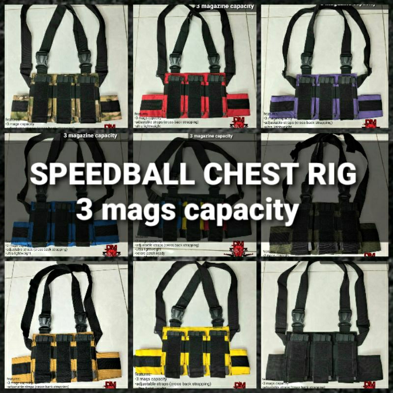 speedball chest rig 3 mag capacity | Shopee Philippines