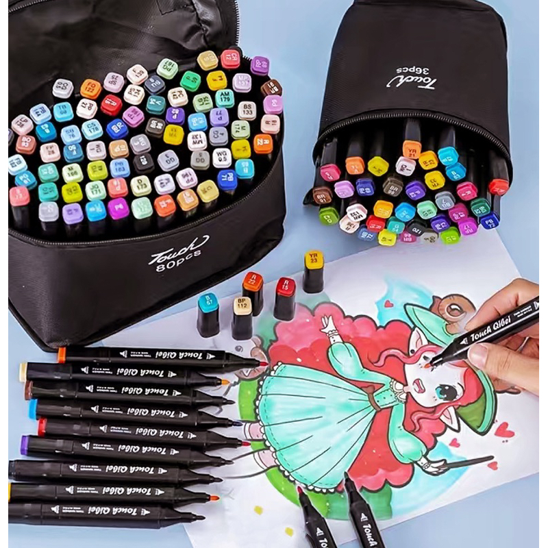 24/48/60/80 Alcohol Marker Color permanent marker pen Highlighter Pen ...