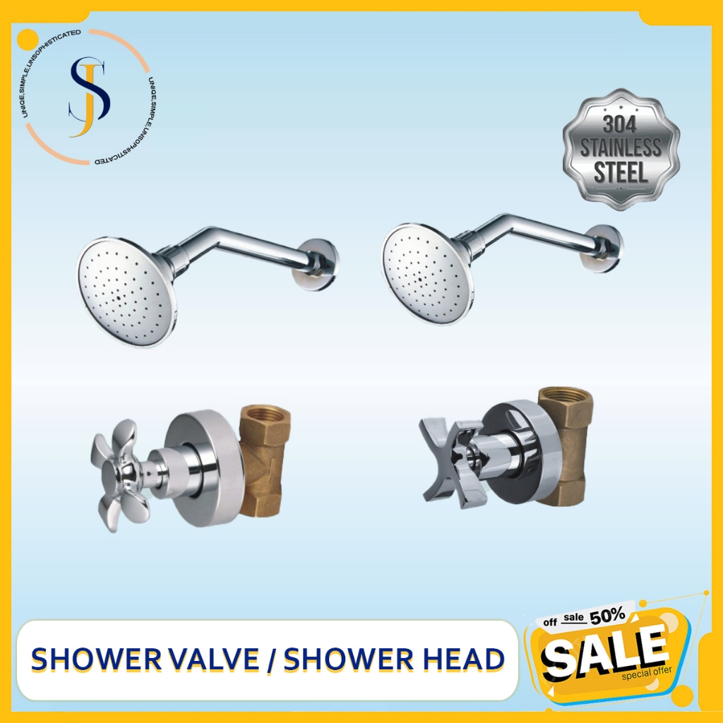304 sus Vhorse Bend Shower Head Arm Bathroom shower head 150mm With ...