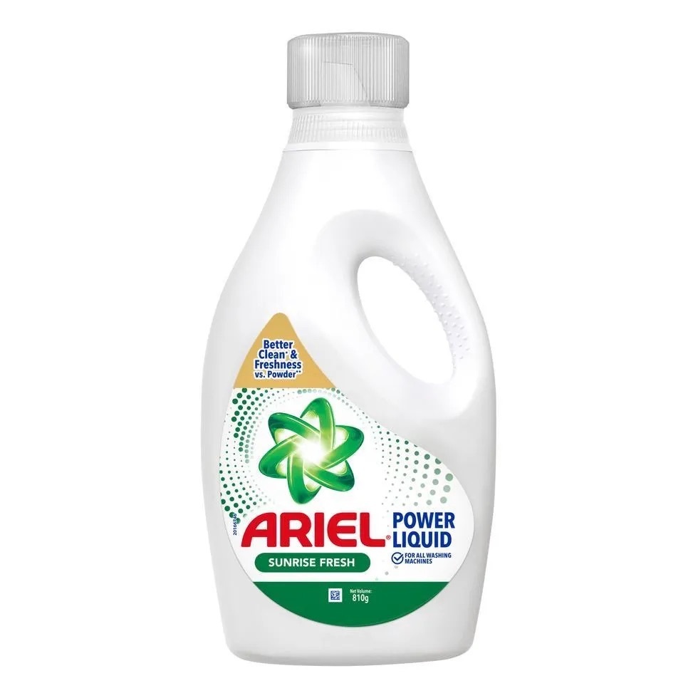 Ariel Sunrise Fresh Liquid Laundry Detergent (810 mL) Power Gel for ...