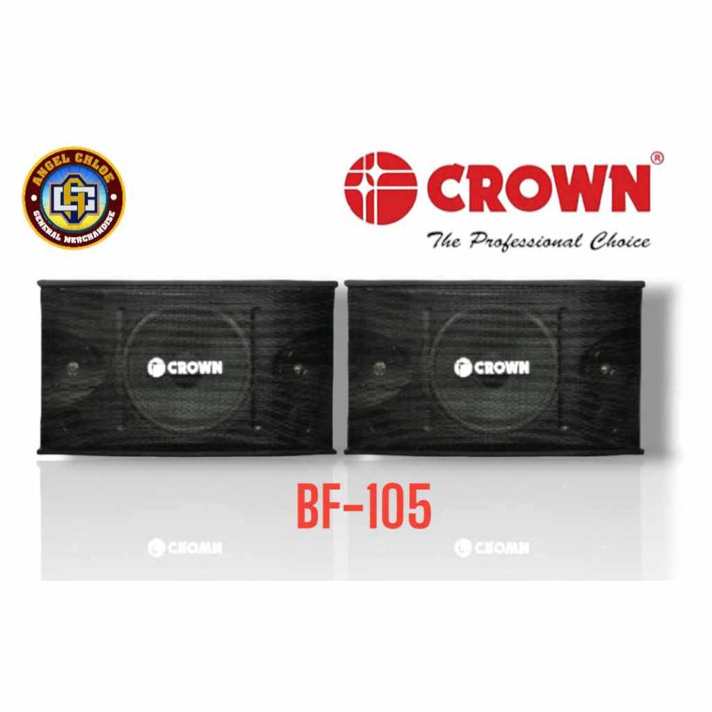 CROWN ORIGINAL BF-105 SPEAKER (10INCHES WOOFER+3INCHES MIDRANGE+3INCHES ...