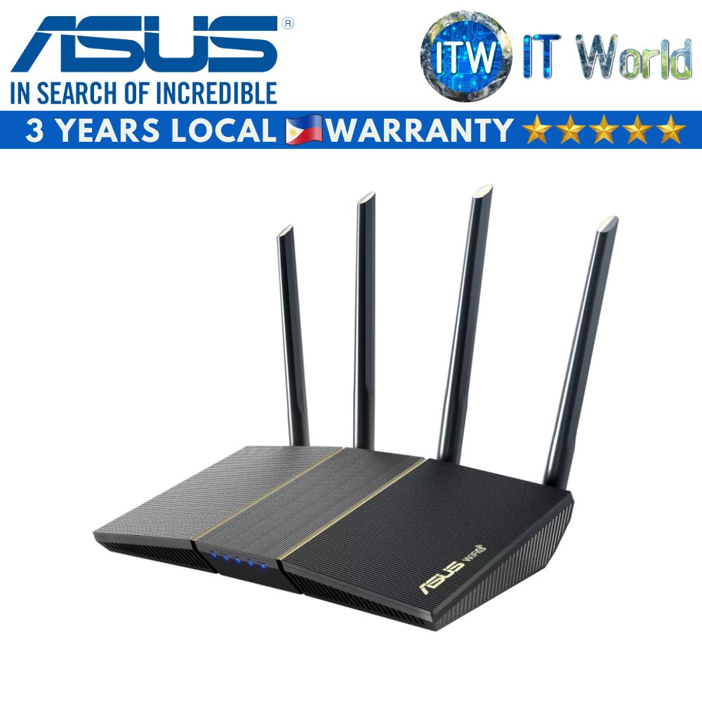 Itw | ASUS RT-AX57 (AX3000) Dual Band WiFi 6 Extendable Router, AiMesh ...