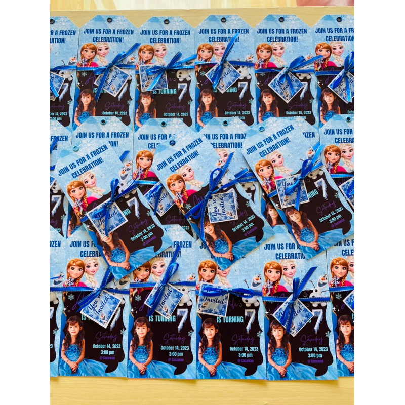 Customized Flip Birthday Invitation | minimum 20pcs order | Shopee ...